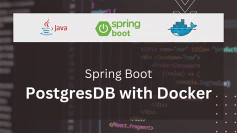 postgres db for spring boot project docker java tutorial youtube