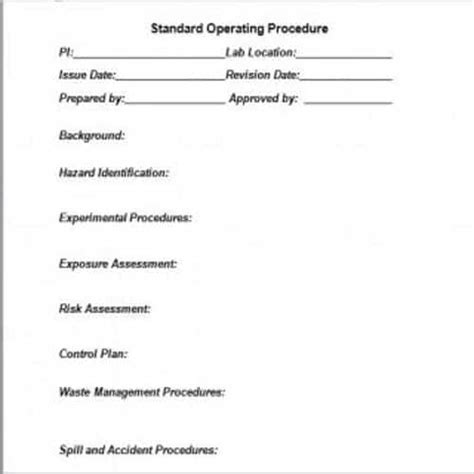 30 Editable Standard Operating Procedures SOPs Templates Besty