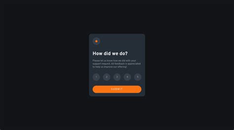 frontend mentor interactive rating component coding challenge solution
