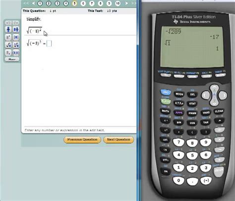 finding square roots with the ti 84 graphing calculator youtube