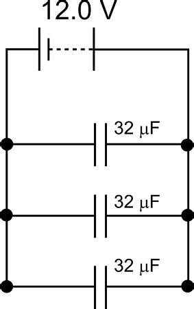 The Diagram Shows 3 Capacitors Each Of The Capacitance Is 32 Mu F The
