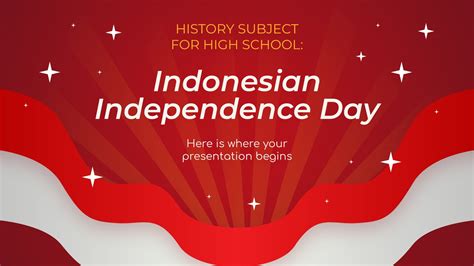 History Indonesian Independence Day Google Slides And PPT