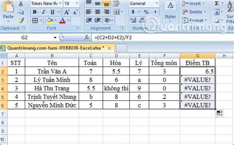 Fungsi IFERROR Dalam Excel Formula Dan Penggunaan