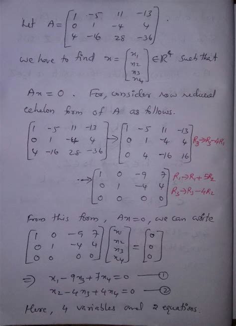find all x in r that are mapped into the zero vector by the transformation x homeworklib