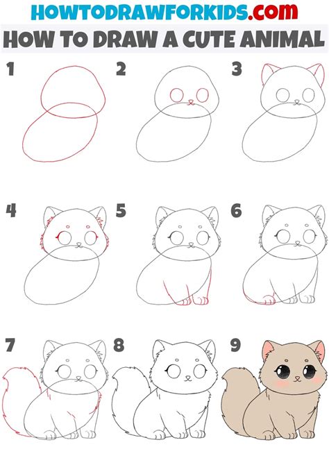 How To Draw Animals Easy Step By Step Drawings For Kids How To Draw