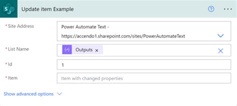 Update List Item In Sharepoint Using Power Automate